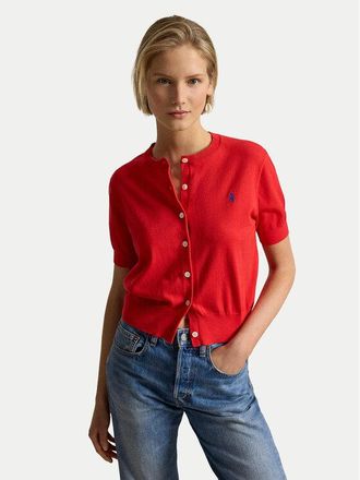 Polo Ralph Lauren Strickjacke 211A12718002 Rot Regular Fit