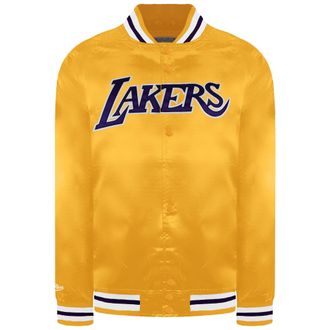 Mitchell & Ness NBA Los Angeles Lakers Herren Gelbe Leichte Jacke