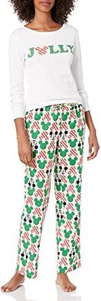 Amazon Essentials Disney | Marvel | Star Wars Ensembles de Pyjama en Flanelle Femme, Mickey Holiday - Womens, M