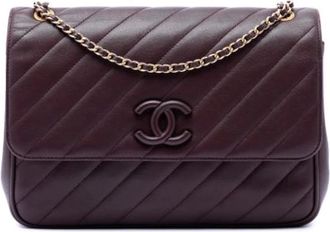Chanel Sac port&eacute; &eacute;paule Pre-owned - Femme - Pre-owned - Violet - Taille: ONE Size