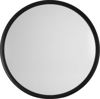 Eglo LED Deckenleuchte Musurita, 1 flammige Deckenlampe, Wohnzimmerlampe, K&uuml;chenlampe aus Stahl und Kunststoff, Flurlampe Decke in Schwarz, Wei&szlig;, &Oslash; 44 cm