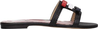 Thom Browne Chaussons Et Sabots Femme Cuir Noir