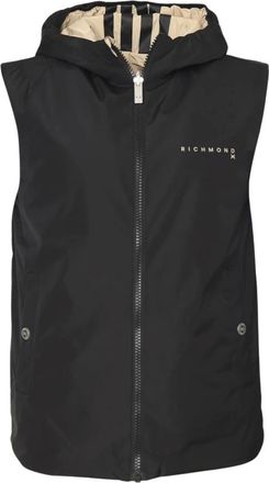 John Richmond Homme, Vestes, Noir, Taille: S Gilet R&eacute;versible en Nylon