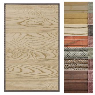 Floordirekt Bambusteppich Bambusmatte mit Stoffrahmen | Natur Design in vielen Farben & Gr&ouml;&szlig;en (120 x 180 cm, Magenta Natur)