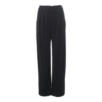 Max Mara Femme, Pantalons, Noir, Taille: 42 FR Rea Wide Pantalons