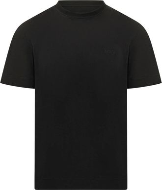 Ermenegildo Zegna Homme, Tops, Noir, Taille: 2XL T-Shirt en coton pur