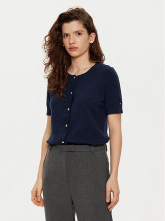 Tommy Hilfiger Strickjacke WW0WW43958 Dunkelblau Regular Fit