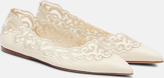 Gabriela Hearst Ballerines Ziva brodées en cuir