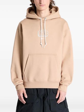 Nike Fleece-Hoodie mit Swoosh-Logo - Nude