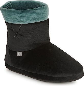 Dim Chaussons Femme D COURJEM Noir/Vert, Confortables &agrave; Enfiler, pour Int&eacute;rieur (40, Syst&egrave;me Taille Chaussures EU, Adulte, Num&eacute;rique, Moyen, 40)
