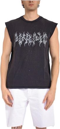 Purple Homme, Tops, Bleu, Taille: S Basic Tank Top