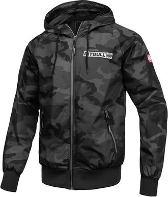 Pitbull Jacken Herren mit Kapuze, Winddichte Herren Jacke &Uuml;bergang Athletic Logo, Bequeme Seitliche Taschen mit Rei&szlig;verschluss, Herren Jacken &Uuml;bergang Perfekt