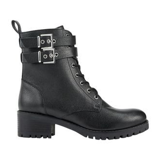 Cosmoparis Femme, Chaussures, Noir, Taille: 37 EU Bottines noires en cuir lacées