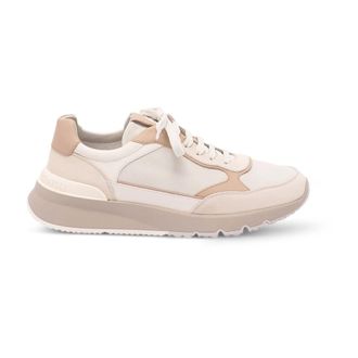 Brunello Cucinelli Baskets en nubuck et cuir de veau - Homme - Chaussures - Beige - Taille: 46 EU