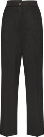 Elena Miro Femme, Pantalons, Gris, Taille: 50 FR Pantalon en tissu fluide