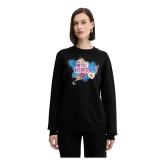 Just Cavalli Sweatshirt mit Print - - Sweatshirts & Hoodies - Damen - Schwarzk - M