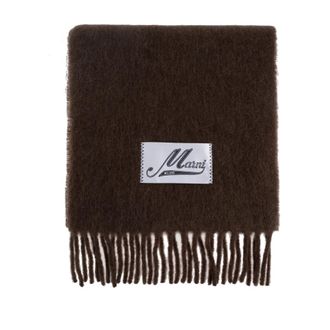 Marni Wollschal mit Fransen - - Accessories - Damen - Braun - ONE SIZE