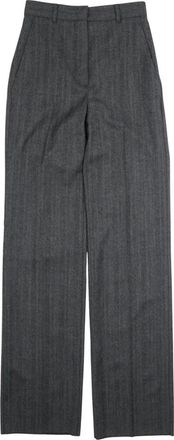 Max Mara Femme, Pantalons, Gris, Taille: 40 FR Wide Pantalons