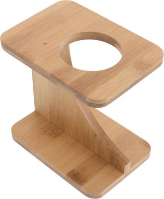 SOLUSTRE Rustikaler Wikinger Trinkhornhalter aus Holz Handgefertigter Einzigartiger Bullhorn Becherst&auml;nder Sicherer Bierhorn Display f&uuml;r Mittelalter Dekor Part