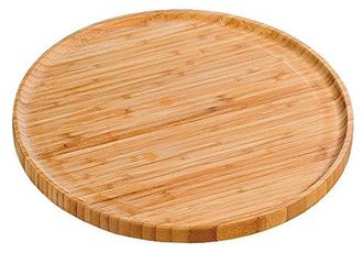 KESPER 58463 Pizzateller 32 cm aus FSC-zertifiziertem Bambus/Holzteller/Pizzaunterlage/Pizza-Holzteller/Holzgeschirr