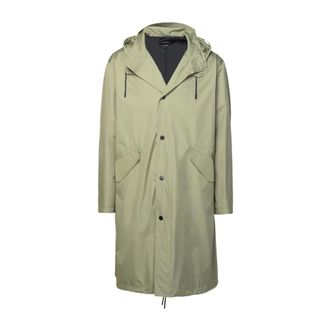 A.P.C. Light Khaki Polyester Blend Parka - - Coats - Herren - Gr&uuml;n - M