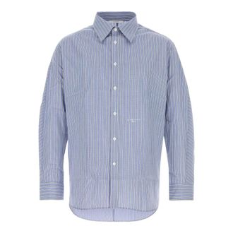Givenchy Gestreiftes Popeline-Hemd - - Shirts - Herren - Blau - L