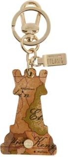 Alviero Martini 1A Classe Femme, Accessoires, Brun, Taille: ONE Size Porte-cl&eacute;s Tour en Cuir Napa