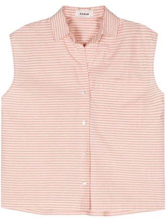 Áeron chemise rayée Island à design sans manches - Rose