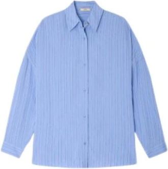 Sessun Femme, Blouses et Chemises, Bleu, Taille: 38 FR Dazik Shirt