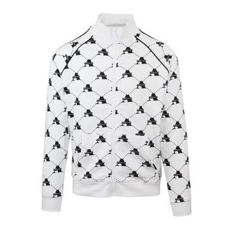 Aquascutum Trainingsjacke f&uuml;r Herren, Weiter Stehkragen, Raglan&auml;rmel (Wei&szlig;)