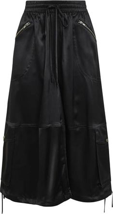 Co Femme, Pantalons, Noir, Taille: 38 FR Pantalon Large et Court