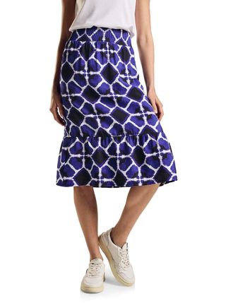Street One Damen A361508 Jersey Midirock, Violet Blue, 44