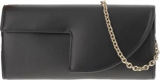 Patou Clutches - Rectangular Leather Clutch Bag - Gr. unisize - in Grau - für Damen