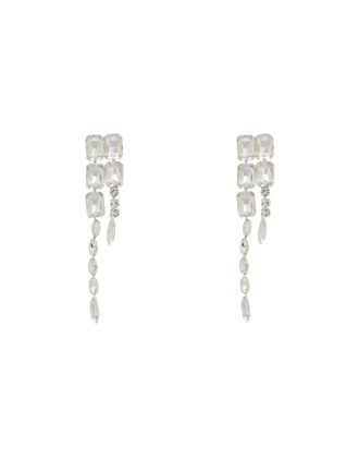 8 by YOOX RHINESTONE CHANDELIER EARRINGS