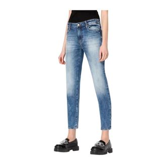 A|X Armani Exchange Femme, Jeans, Bleu, Taille: W28 Jeans courts en denim classique