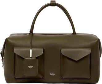 Max Mara Femme, Sacs, Vert, Taille: ONE Size Grand sac cartable avec poches