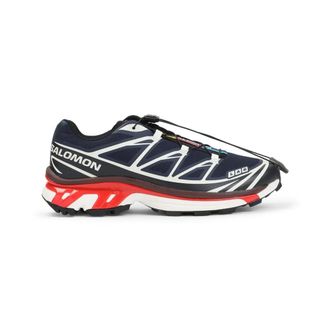 Salomon Low-Top Sneaker - Navy Blue Mesh Sneakers With Quick-Lace System And - Gr. 7_5 - in Grau - f&uuml;r Damen