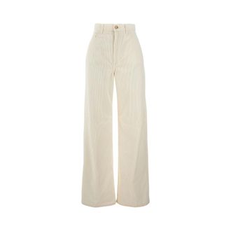 Polo Ralph Lauren Wide Hosen - - Trousers - Damen - Wei&szlig; - XL