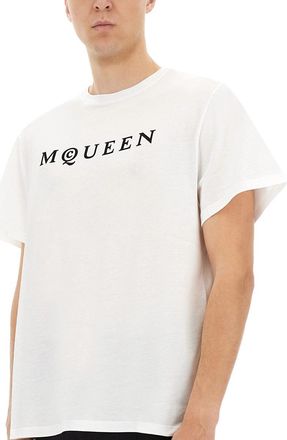 Alexander McQueen Jersey Cotton T-Shirt - White