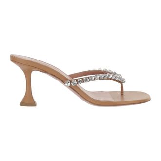 Amina Muaddi Damen, Schuhe, Beige, 41 EUGr&ouml;&szlig;e