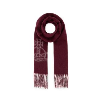 Vivienne Westwood Single Orb Schal - - Accessories - Damen - Rot - ONE SIZE