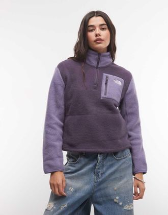 The North Face Yumiori 1/4 zip gris et violet