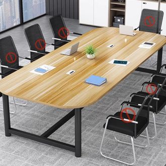 Generic Konferenztisch, Stabiler B&uuml;rotisch aus Holz, Seminartisch mit Gewindebox, verstellbaren F&uuml;&szlig;en, gro&szlig; (120 x 80 x 75 cm), ideal f&uuml;r Besprechungen und Ar