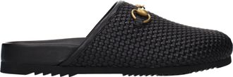 Gucci Hommess Claquettes Et Sabots Cuir Noir