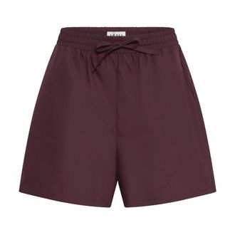 Ichi Ichi - Shorts d&eacute;contract&eacute;s - Femme - Shorts - Rouge - Taille: 40 FR