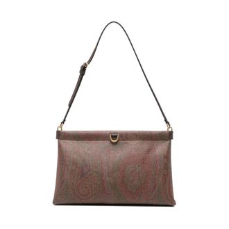 Etro Braunes Paisley-Muster Schulterriemen - - Bags - Damen - Braun - ONE SIZE