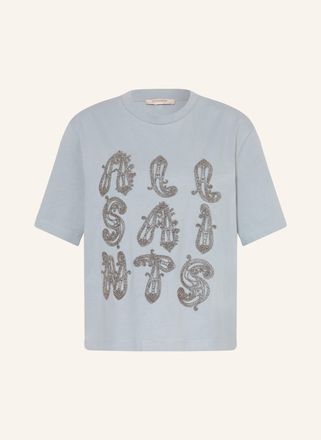 AllSaints Allsaints T-Shirt Ella Mit Schmuckperlen blau