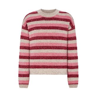 Lollys Laundry Rundhals-Strickpullover - - Knitwear - Damen - Rosa - XL