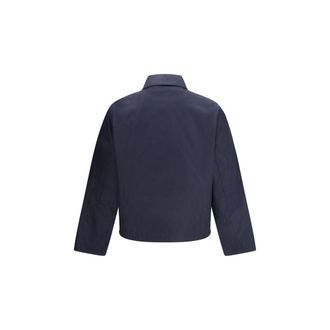 Prada Mens Blue Nylon Shell Jacket Clothing