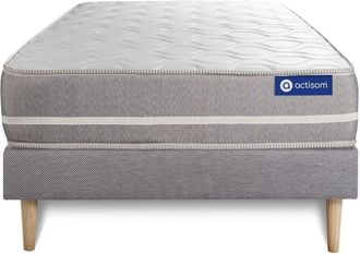 Actisom Actiflex touch matratze 80x190cm + Bettgestell mit lattenrost - Dicke : 20cm - Taschenfederkern- H3